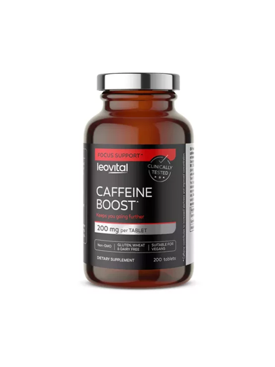 Leovital Caffeine Boost 200 Capsules | Healthy Food Factory